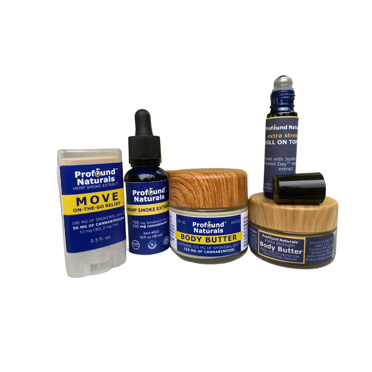 Profound Naturals hemp smoke extract CBD products
